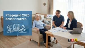 Pflege 2026: mit Verhinderungspflege das monatliche Pflegegeld Budget ...